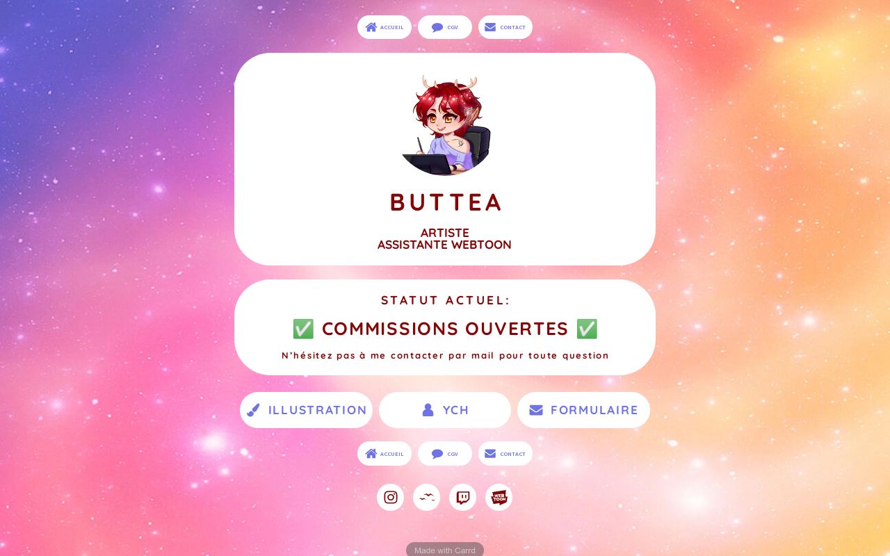 Buttea's Carrd Fr